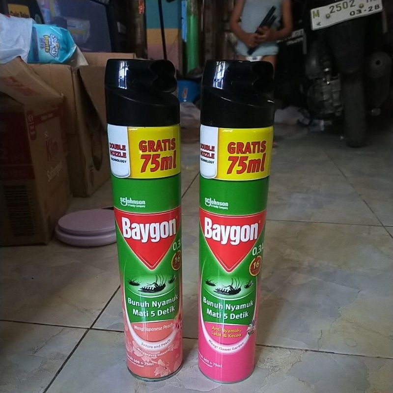 Jual Baygon Insektisida Spray 600ml + 75ml | Shopee Indonesia