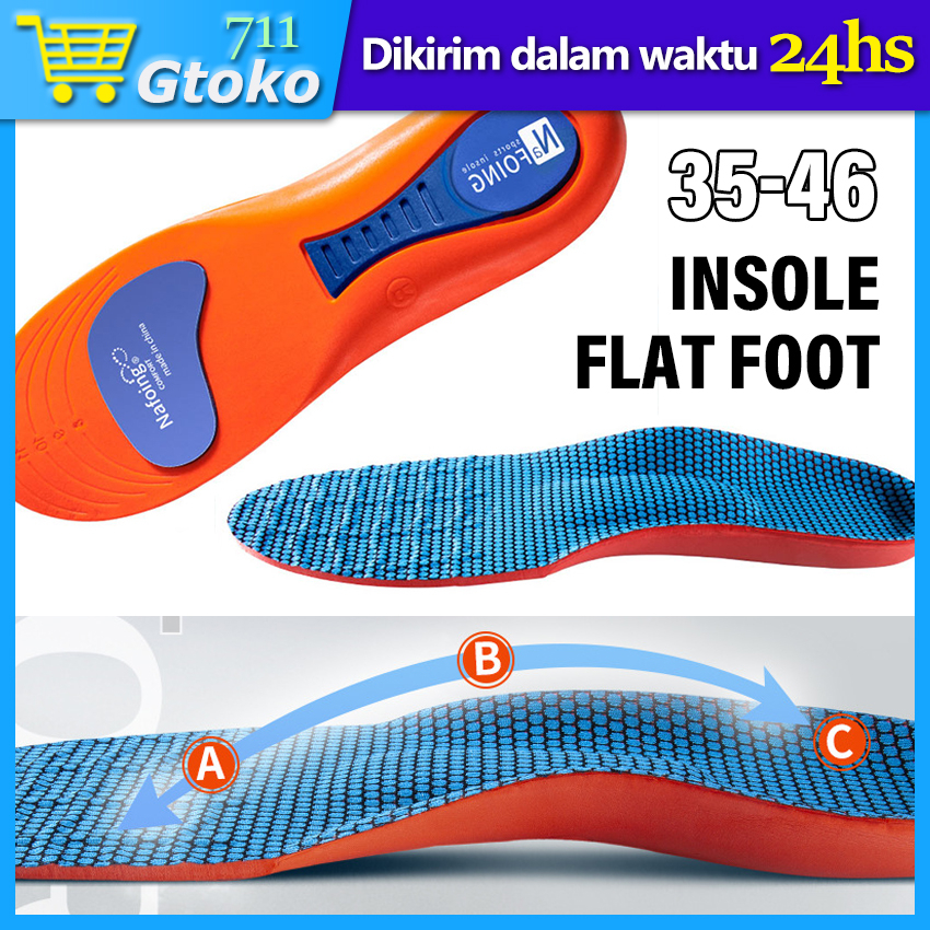 Jual Insole Sepatu Flat Foot Orthopedic Anak Dewasa Arch Support Sol ...