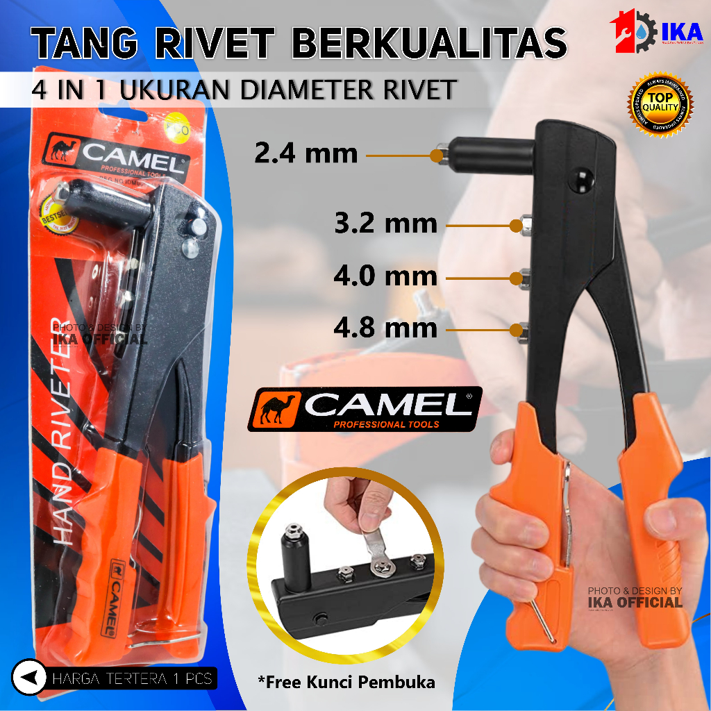 Jual TANG RIVET CAMEL 9,5" TANG RIPET MURAH MERIAH TANG ALUMINIUM STANG ...