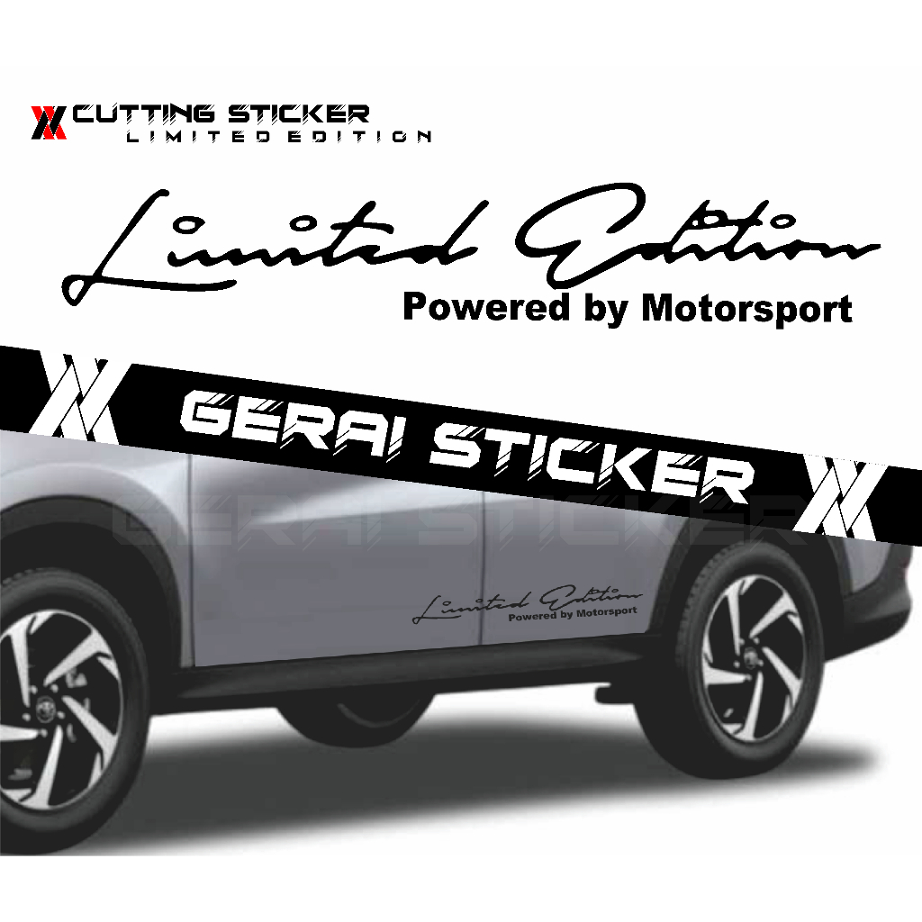 Jual stiker body mobil Limited Edition cutting sticker body keren ...