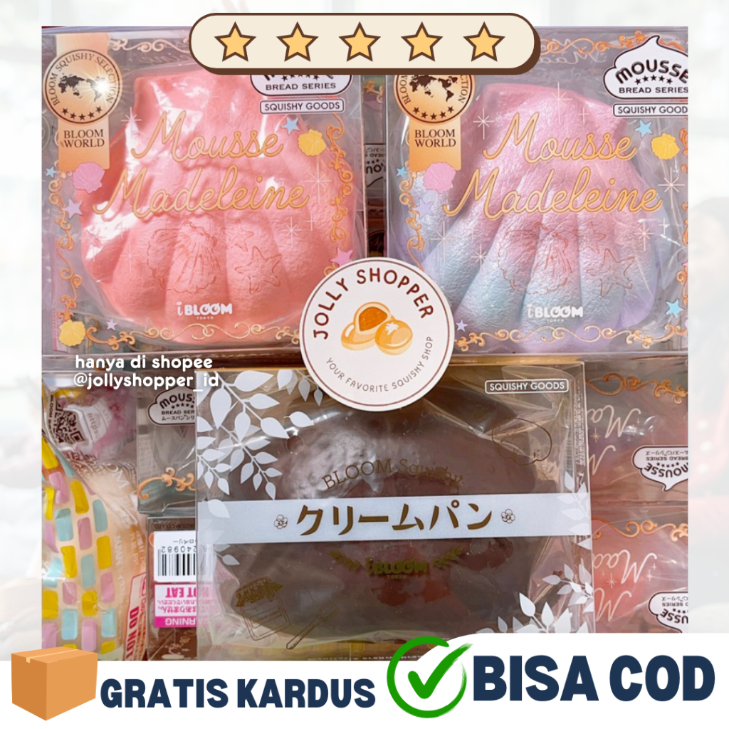 Jual [READY STOCK] Mousse Madeleine Squishy / Cream Bread Squishy / LICENSED IBLOOM JEPANG ...