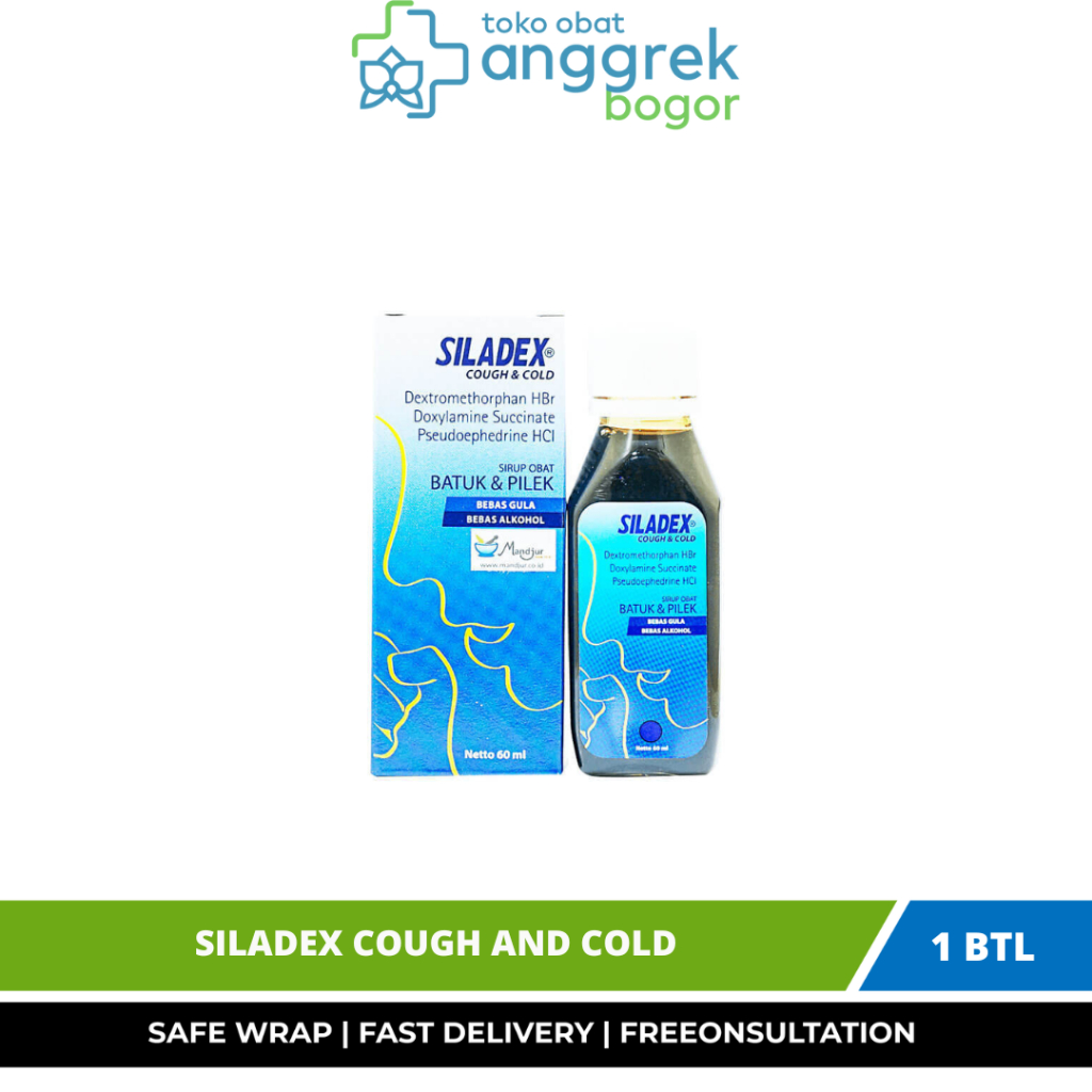 Jual SILADEX COUGH AND COLD/60 ML/UNTUK BATUK KERING DAN PILEK KARNA ...