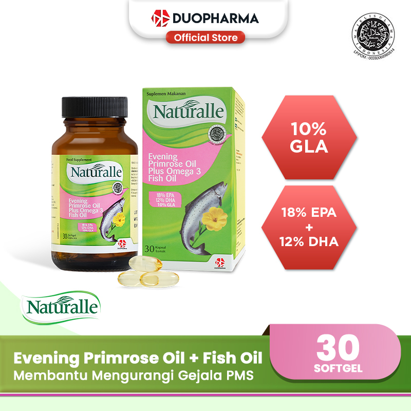 Jual Naturalle Evening Primrose Oil + Fish Oil 1000mg - 30 Softgel ...