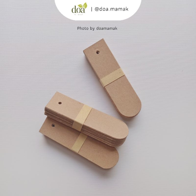 Jual 20 pcs Hang tag polos / hang tag Kraft / craft hang tag | Shopee ...