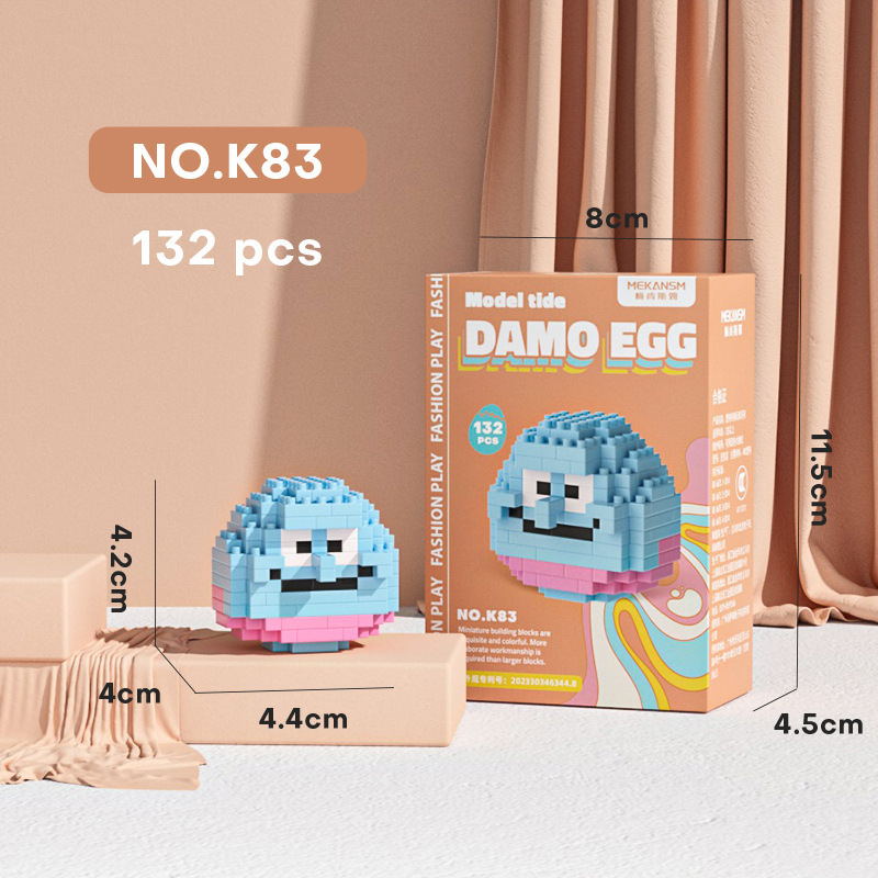 Jual [HARU] Damo Egg Bricks Susunan Balok Building Block Kado Mainan | Shopee Indonesia