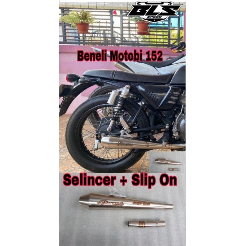 Jual Knalpot Beneli Motobi 152 Selincer + Slip on Pnp Leher Ori 100% ...