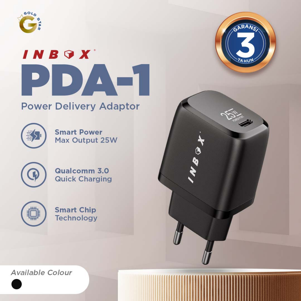 Jual Inbox PDA-1 Kepala Charger 25W PD Type C Fast Charging Adaptor QC 3.0 | Shopee Indonesia