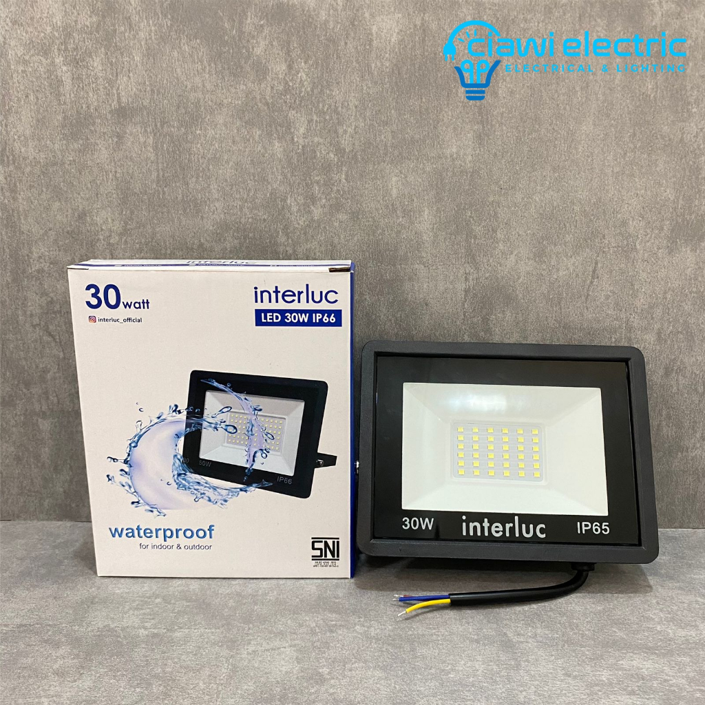 Jual Lampu Sorot Led Interluc 30W Led Flood Light Lampu Led | Shopee Indonesia