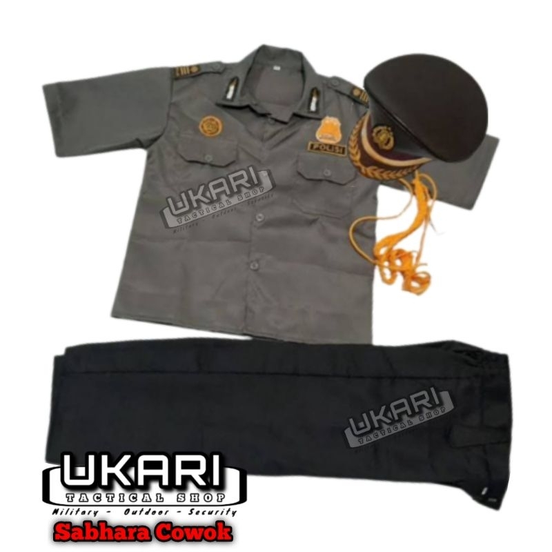 Jual Bisa GO-JEK baju polisi anak polantas sabhara pocil seragam kostum ...