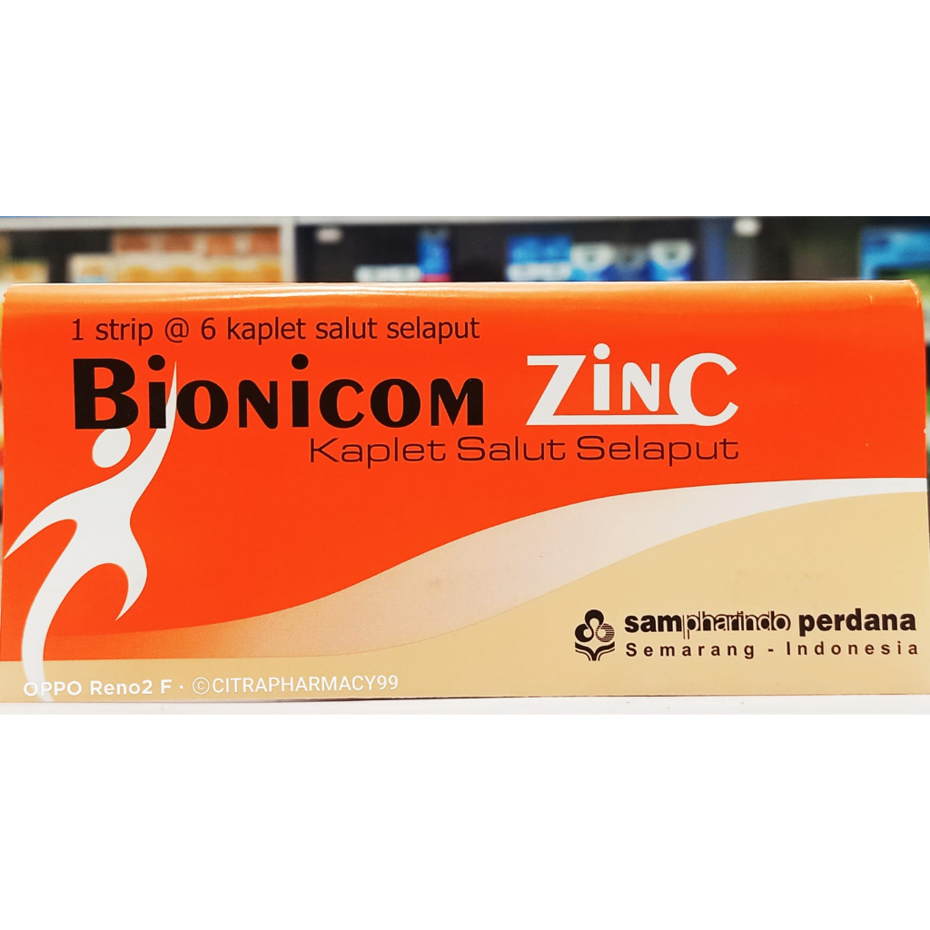 Jual Bionicom 𝐙𝐈𝐍𝐂 𝟏 𝐒𝐓𝐑𝐈𝐏 𝐈𝐒𝐈 𝟔 𝐊𝐀𝐏𝐋𝐄𝐓 - Memelihara Daya Tahan Tubuh ...