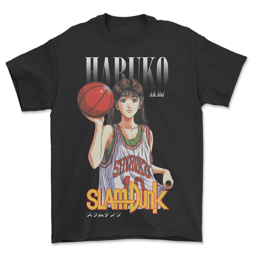 Jual Kaos Anime Slam Dunk Haruko Akagi - T Shirt Anime Haruko Akagi ...