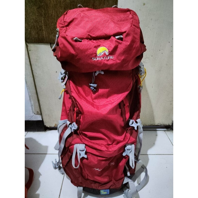 Jual Carrier Keril Tas Gunung Sunature 70L | Shopee Indonesia