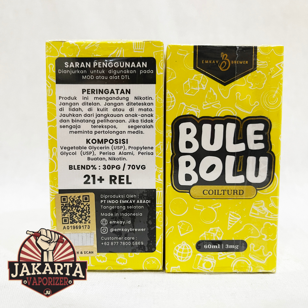 Jual BULE BOLU SUNKIST BY EMKAY X COILTURD 60ML 3MG PREMIUM E LIQUID ...