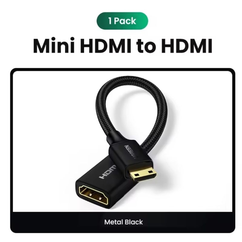 Jual Ugreen Mini Hdmi to Hdmi Female 1080p Ugreen Adapter Mini Hdmi ...
