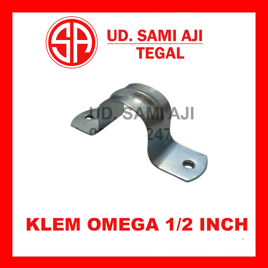 Jual KLEM PIPA BESI OMEGA 1/2 INCH | CLAMP SADDLE | Shopee Indonesia