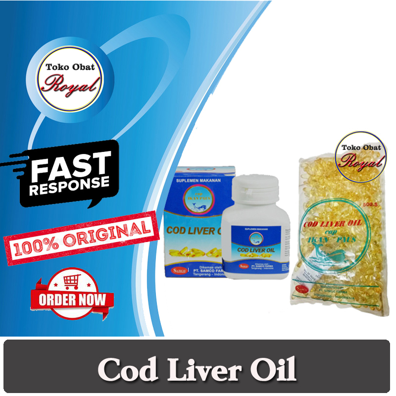 Jual Cod Liver Oil cap Ikan Paus Samco 100 caps dan 500 caps | Shopee ...
