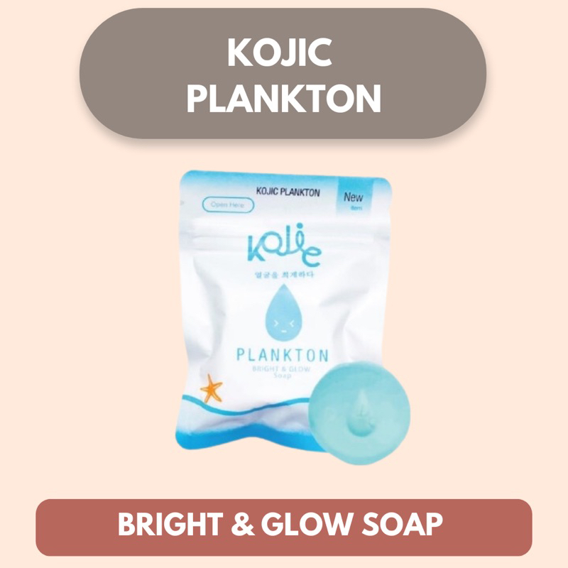 Jual KOJIC PLANKTON BRIGHT & GLOW FACE SOAP / KOJIE SOAP | Shopee Indonesia