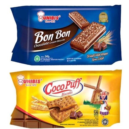 Jual Unibis biskuit legendaris Glazin bon bon choco puff butter ...