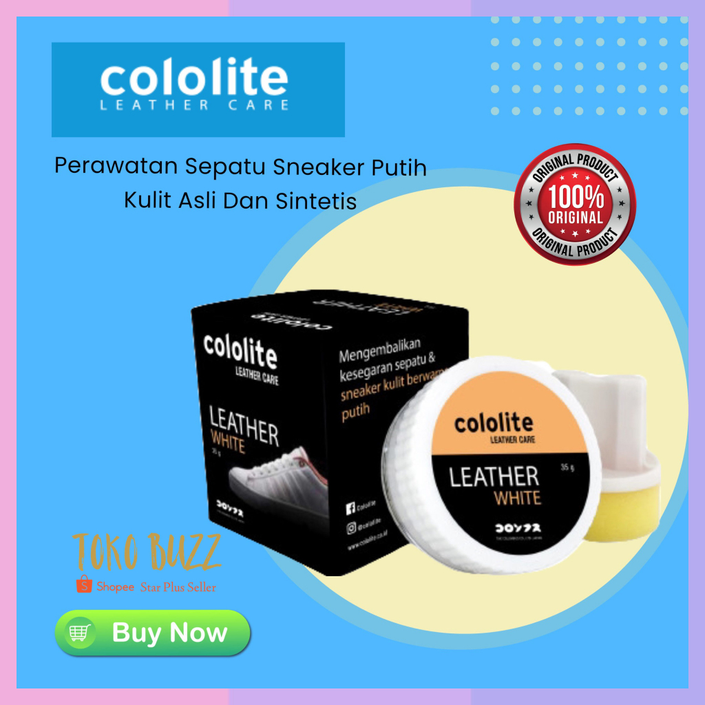 Jual COLOLITE LEATHER WHITE Semir Sepatu Putih Sneaker Kulit Vinyl ...