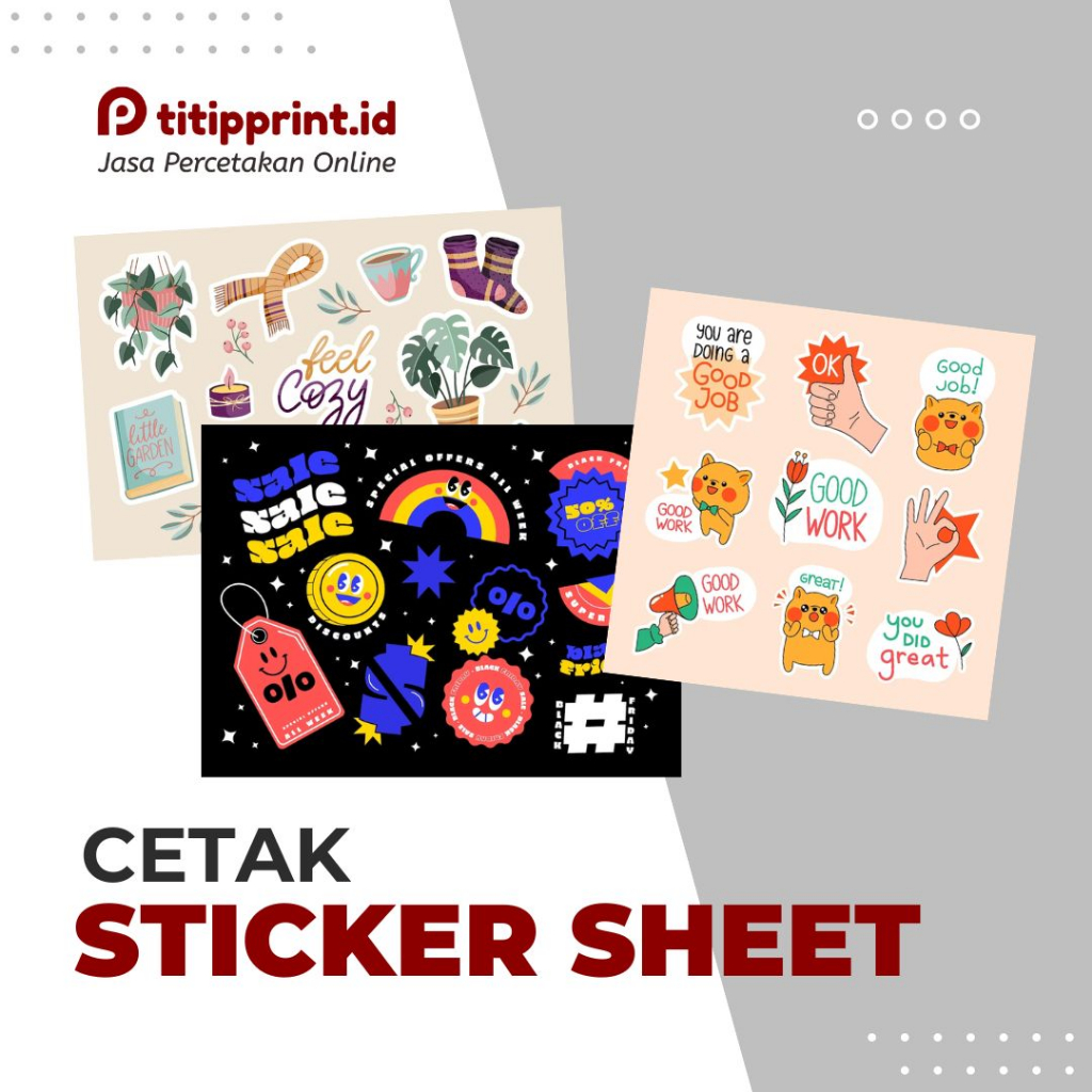 Jual Sticker Stiker Label sheet custom | Shopee Indonesia