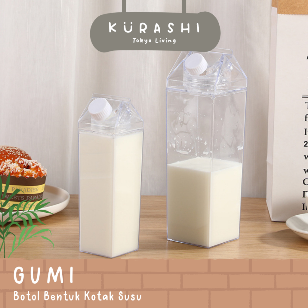 Jual 【KURASHI】GUMI Botol Air Minuman Dingin Plastik Bening Botol Kulkas ...