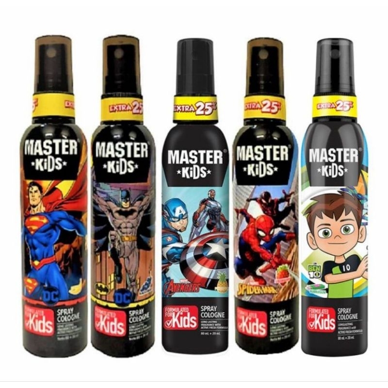Jual Master Kids Spray Cologne 100ml Parfum Superhero Anak | Shopee ...