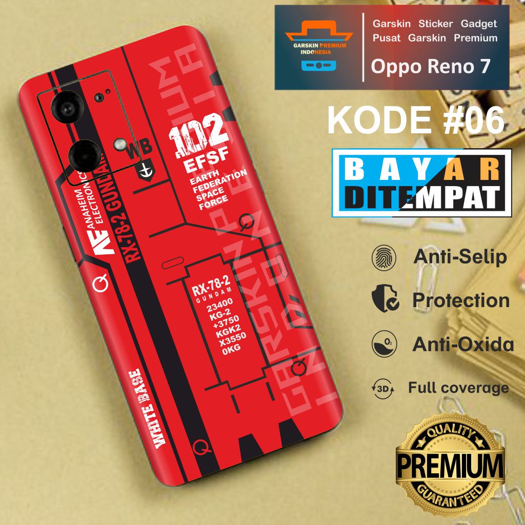 Jual *(NEW)* COD Garskin Sticker Oppo Reno 7 Motif 610 Bisa Request ...