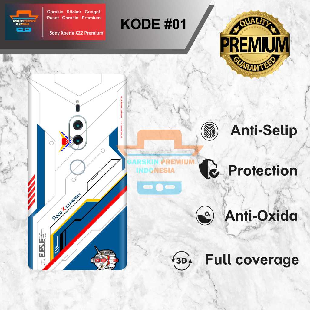 Jual *(NEW)* COD Garskin Sticker Sony Xperia XZ2 Premium Motif 15 Bisa ...