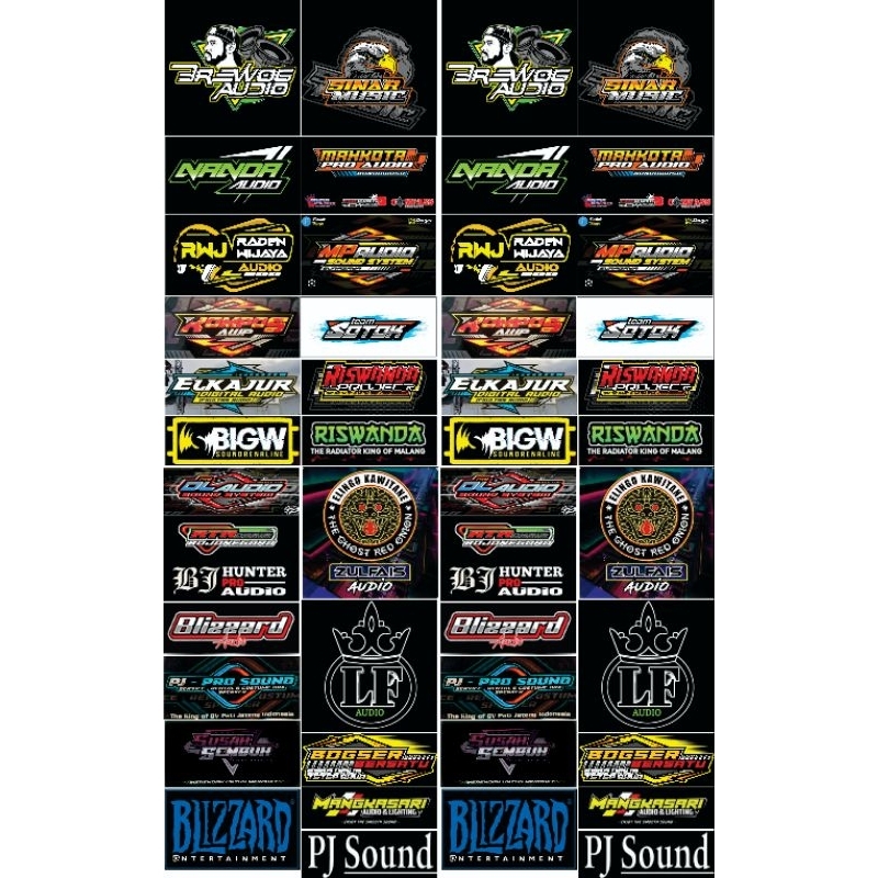 Jual Stiker logo audio sound system hologram 1 lembar | Shopee Indonesia