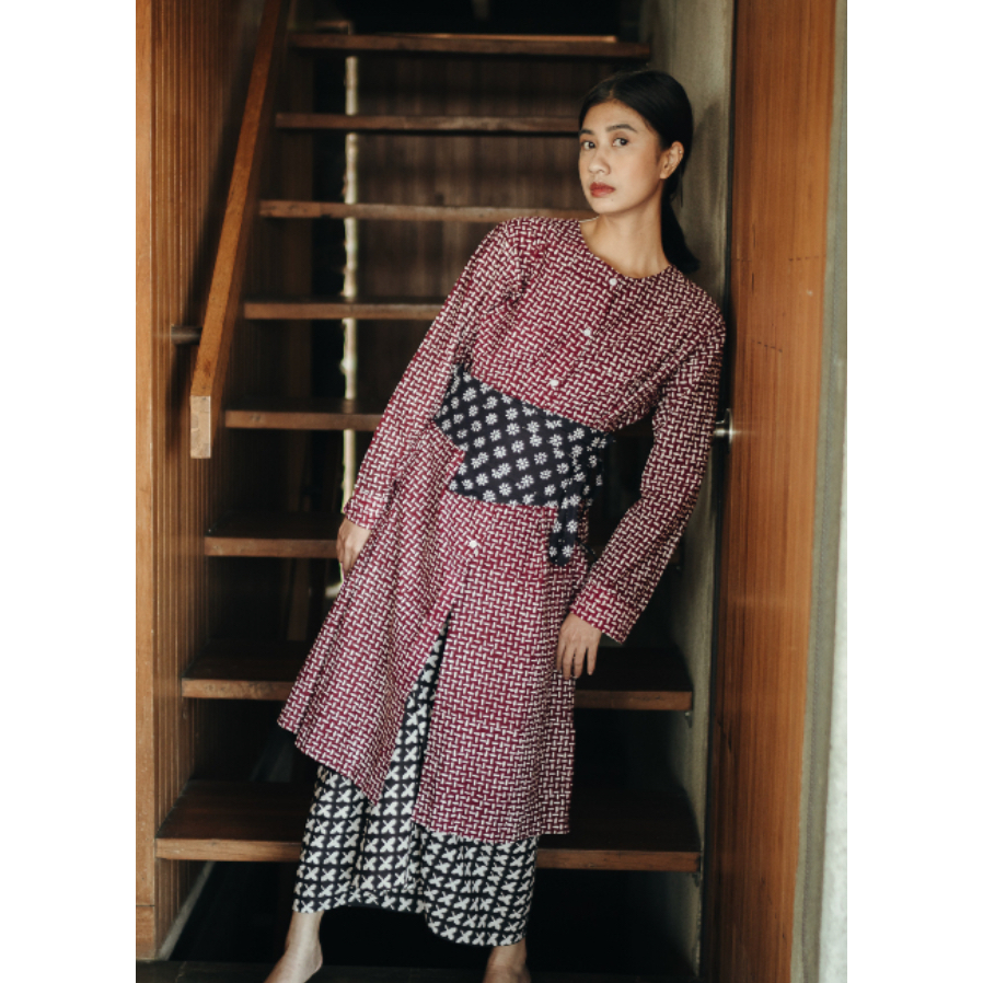 Jual Ragam Bentala - Riung Tunik Beas Marun | Shopee Indonesia