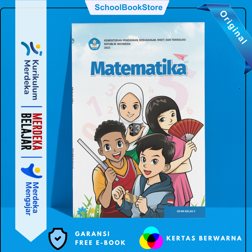 Jual Buku Siswa Matematika SD/Mi Kelas 5 V Kurikulum Merdeka Belajar Kurmer Kumer / Buku Paket ...