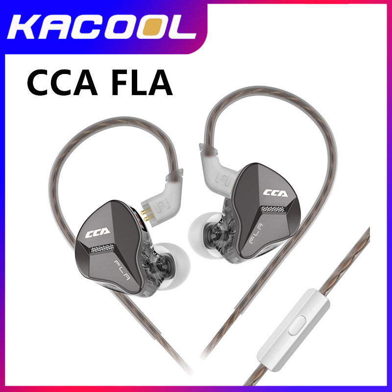 Jual CCA FLA Metal Wired Headset In Ear Monitor HIFI Bass Earphone ...