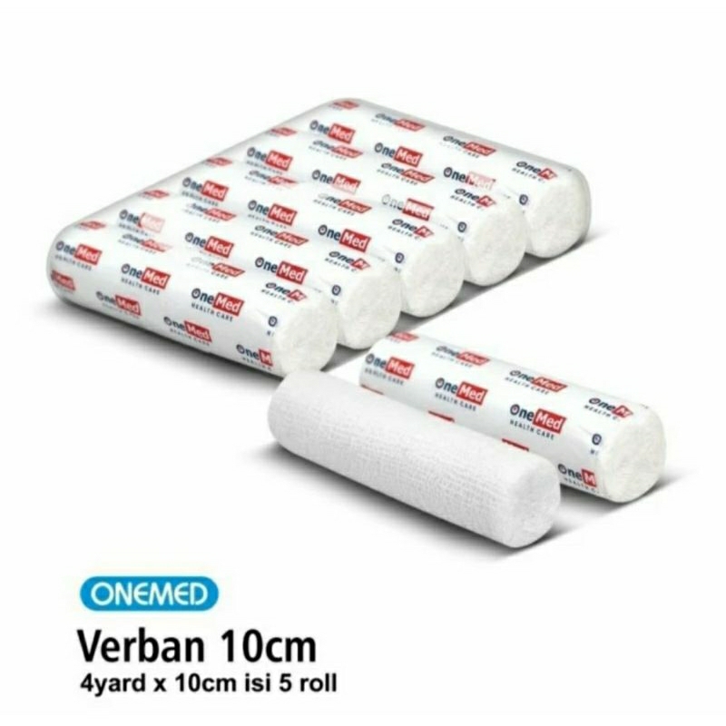 Jual Kasa Perban Roll OneMed 4yard 10cm Pack Isi 5pc / Kasa Verban ...