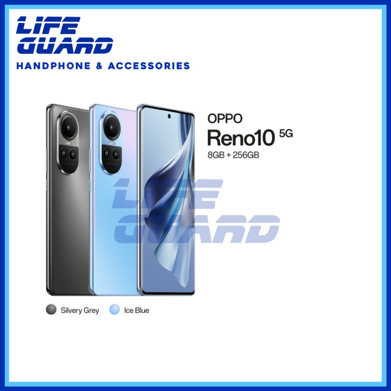 Jual HANDPHONE OPPO RENO 10 5G RAM 8GB/256GB (Silvery Grey & Ice Blue ...