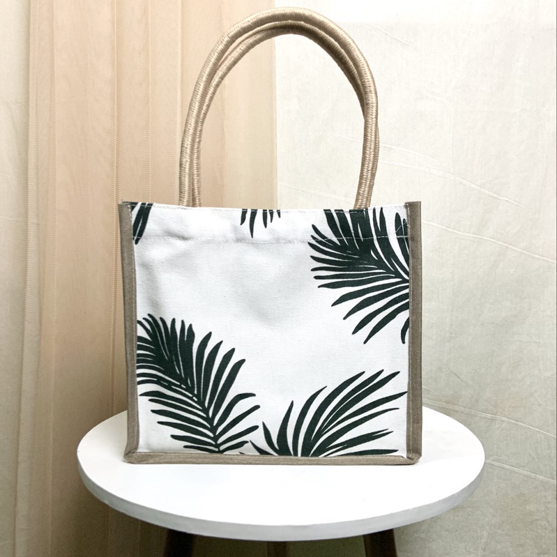 Jual Tas Jinjing Kanvas Tali Sumbu Handbag Kanvas Motif Kecil Tas Tali ...