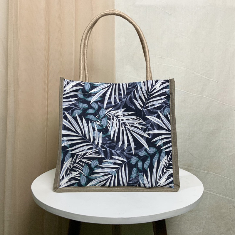 Jual Tas Jinjing Kanvas Tali Sumbu Handbag Kanvas Motif Kecil Tas Tali ...