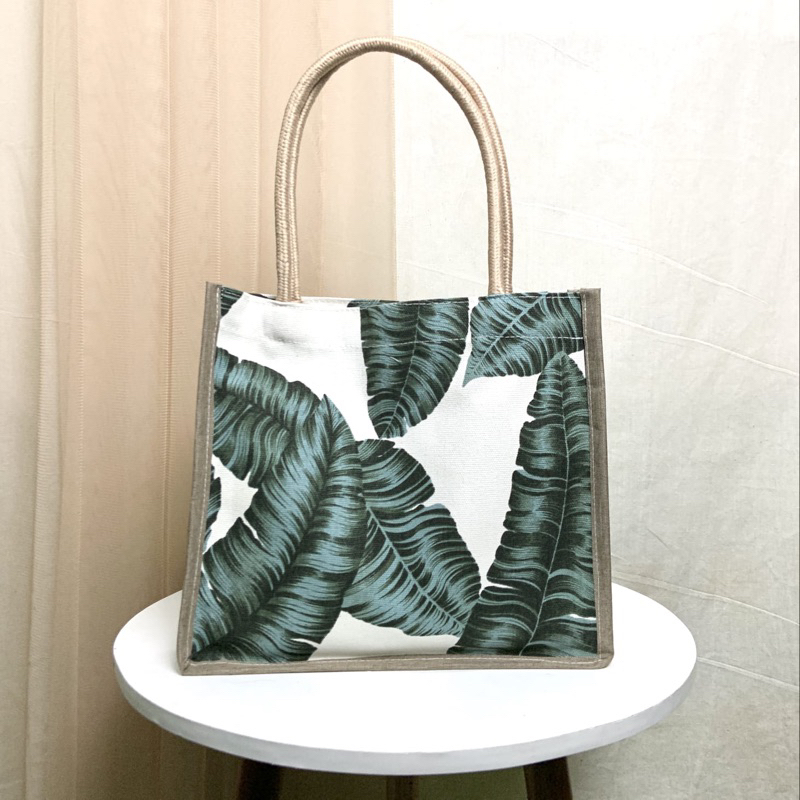 Jual Tas Jinjing Kanvas Tali Sumbu Handbag Kanvas Motif Kecil Tas Tali ...