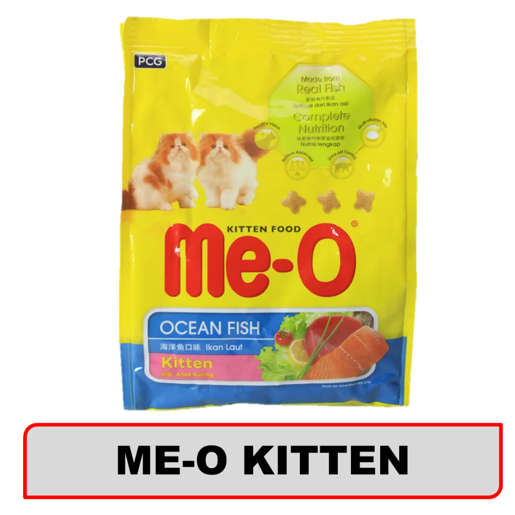 Jual Makanan Anak Kucing Me-O Kitten Rasa Ocean Fish kemasan 450 gR ...