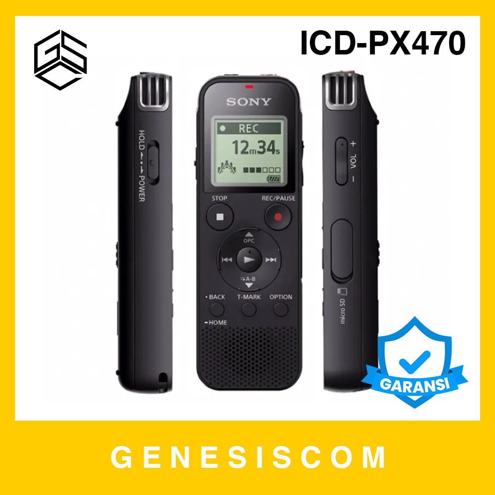 Jual Voice Recorder SONY ICD-PX470 Perekam Suara Digital ICD PX470 Alat ...