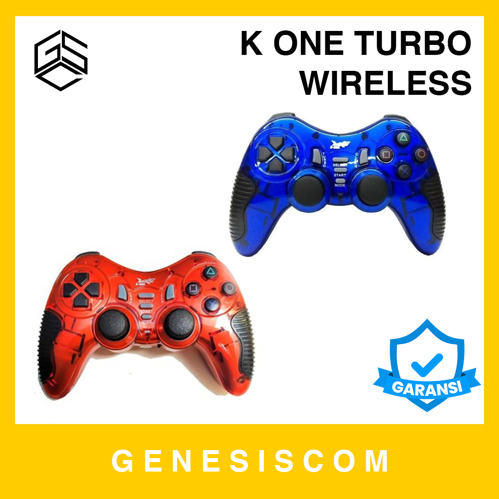 Jual Gamepad Stick Wireless K-ONE Turbo Joystick PC HP Laptop USB ...