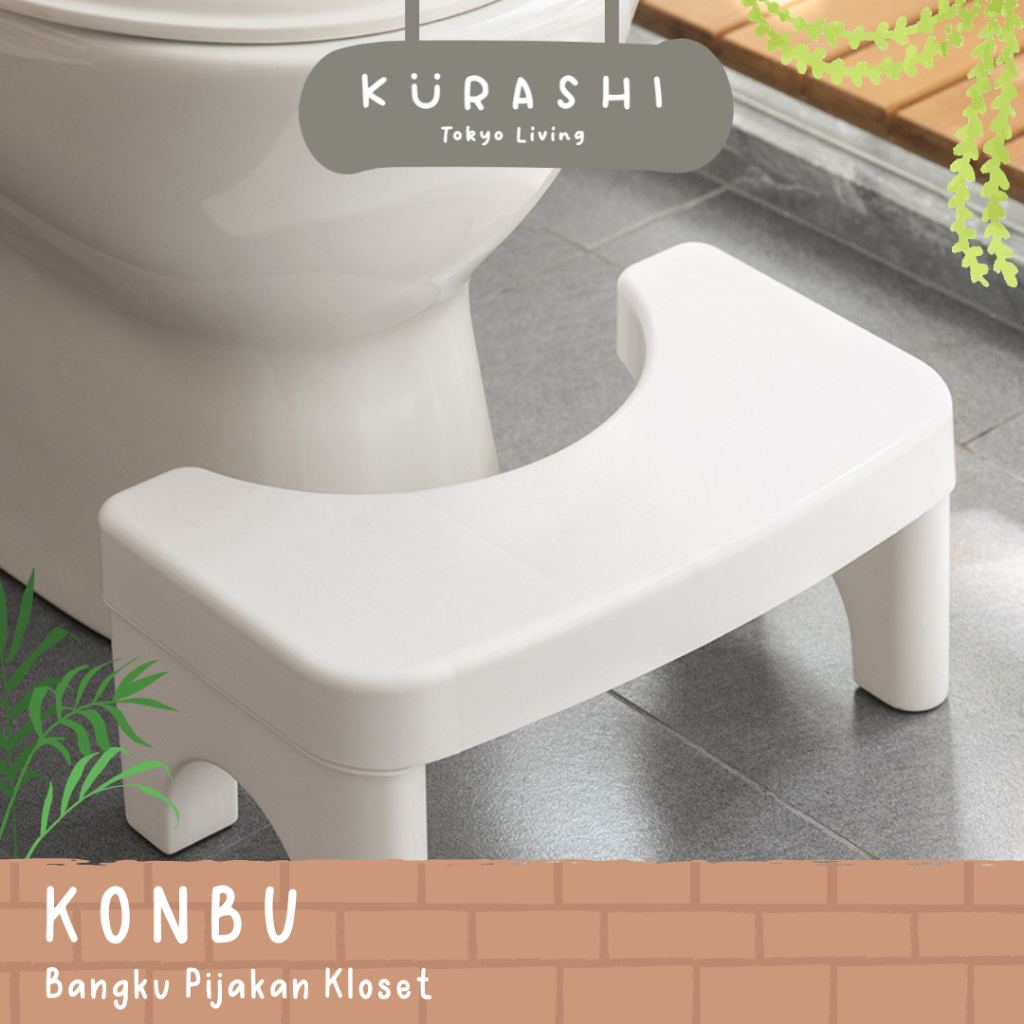 Jual KURASHI - KONBU Bangku Kloset Sehat Simpel Bangku Kloset Toilet ...