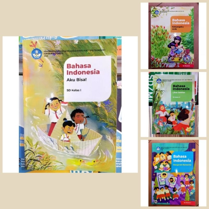 Jual Buku Sekolah : Bahasa Indonesia Kelas 1 2 3 4 5 dan 6 SD/MI Kurikulum Merdeka Kemendikbud ...