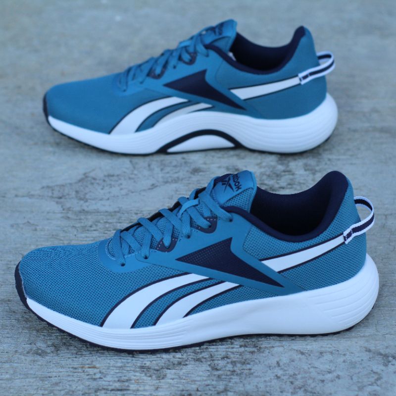 Jual sepatu reebok lite plus men running shoes blue | Shopee Indonesia