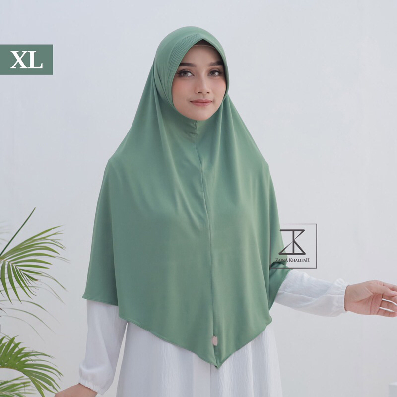 Jual Bergo Jersey Pad XL Jumbo Syar'i Hijab Instan Jilbab Instant / Bergo Hamidah Model ...