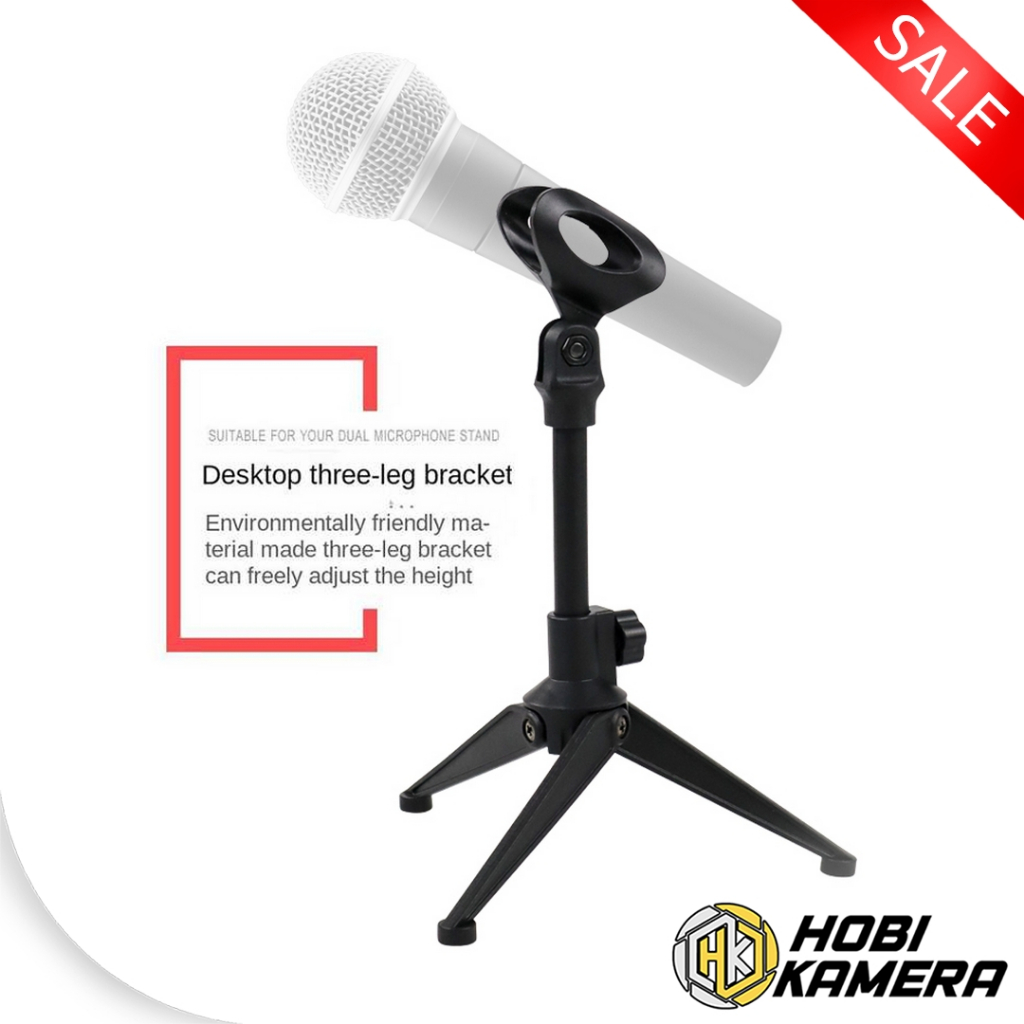 Jual Stand Microphone Meja / Dudukan Mic Dengan Model Kaki Lipat ...