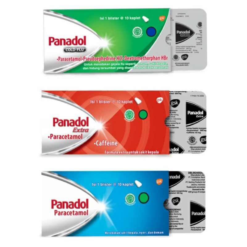 Jual Panadol Paracetamol Tablet Per STRIP isi 10Tablet (HARGA LEMBARAN ...