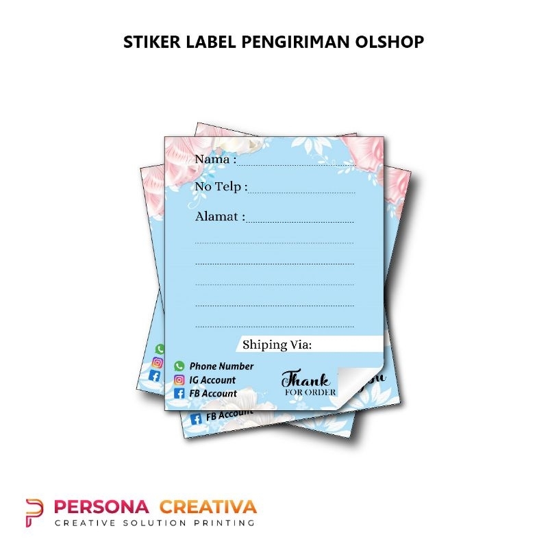 Jual Stiker Label Pengiriman Paket Online Shop | Shopee Indonesia