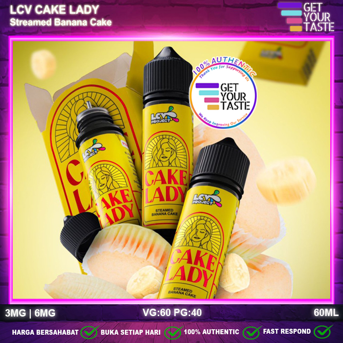 Jual Liquid LCV Cake Lady Steamed Banana Cake 60ML by LCV Project ...