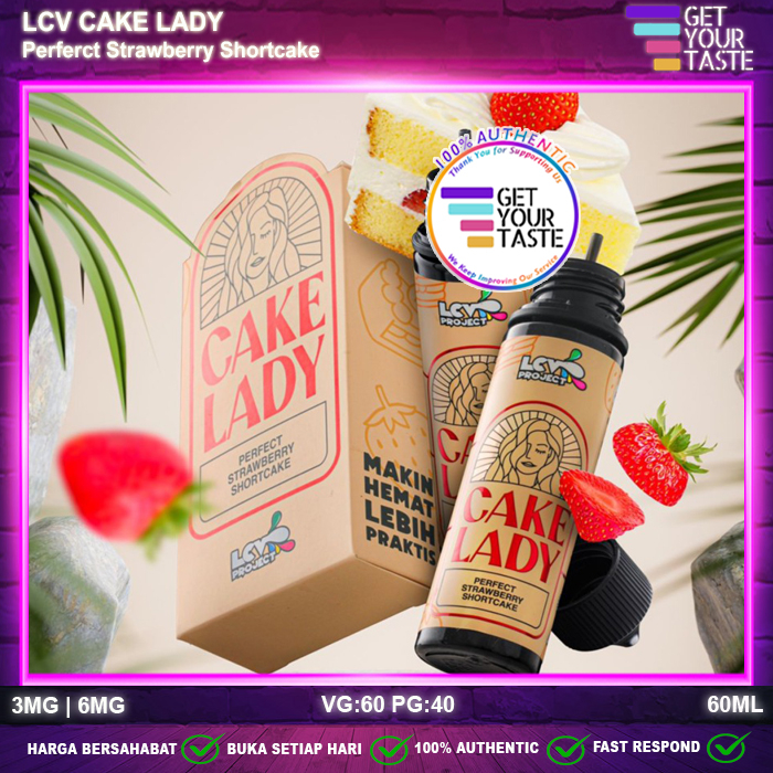 Jual Liquid LCV Cake Lady Perfect Strawberry Shortcake 60ML by LCV ...