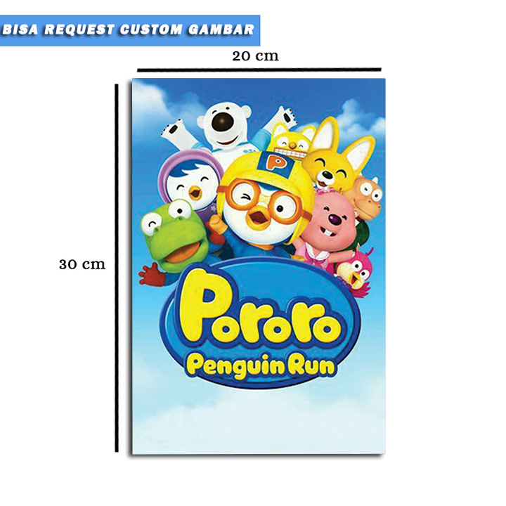 Jual Poster Kayu Pororo Ukuran 20x30 cm | Shopee Indonesia